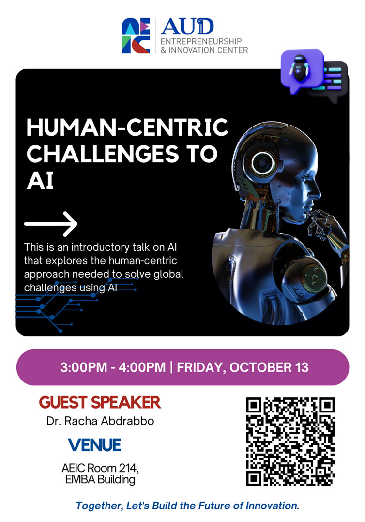 Human-Centric Challenges to AI | American University in Dubai (AUD)